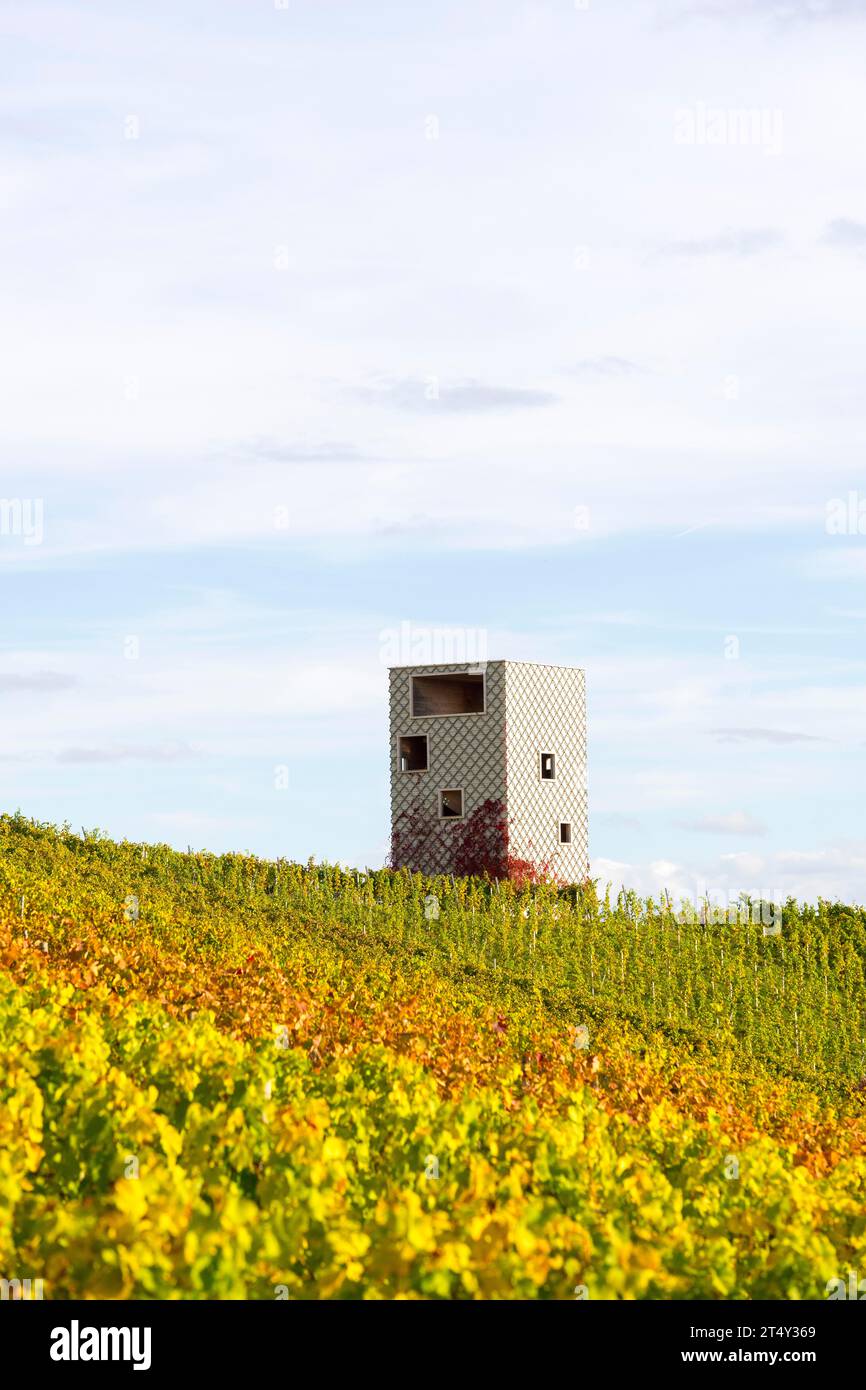 Lookout tower near Korb-Kleinheppach in the Rems Valley, Korb, Baden ...