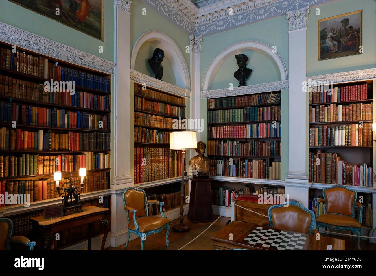 Interior view, Old Library, Harewood House, Harewood, England, Great ...