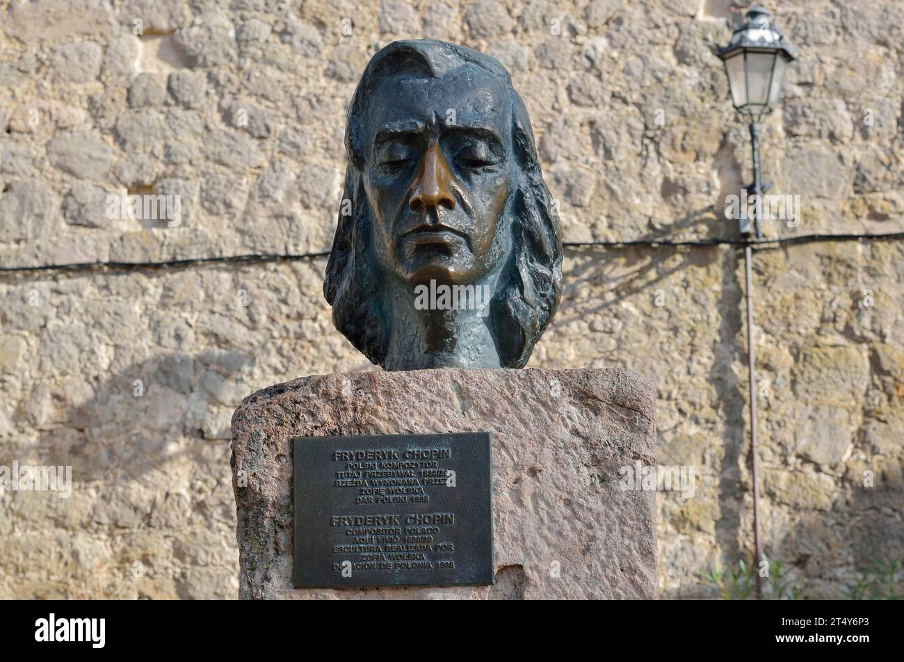 Bust of Frederic Francois Chopin, Valldemossa, Majorca, Balearic ...