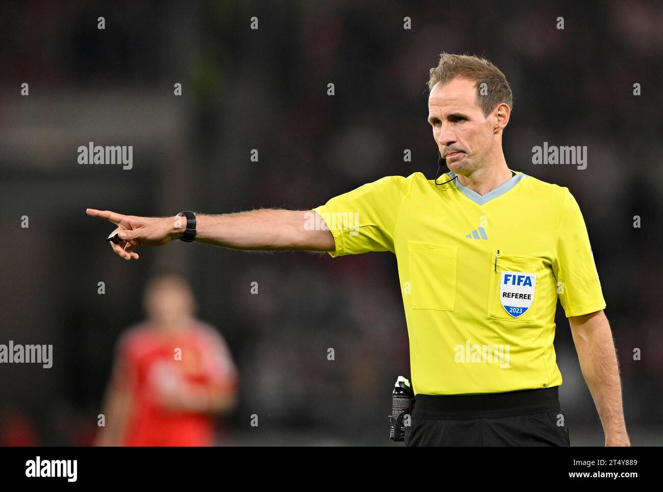 DFB Cup, referee Referee Sascha Stegemann, gesture, gestures, MHPArena ...