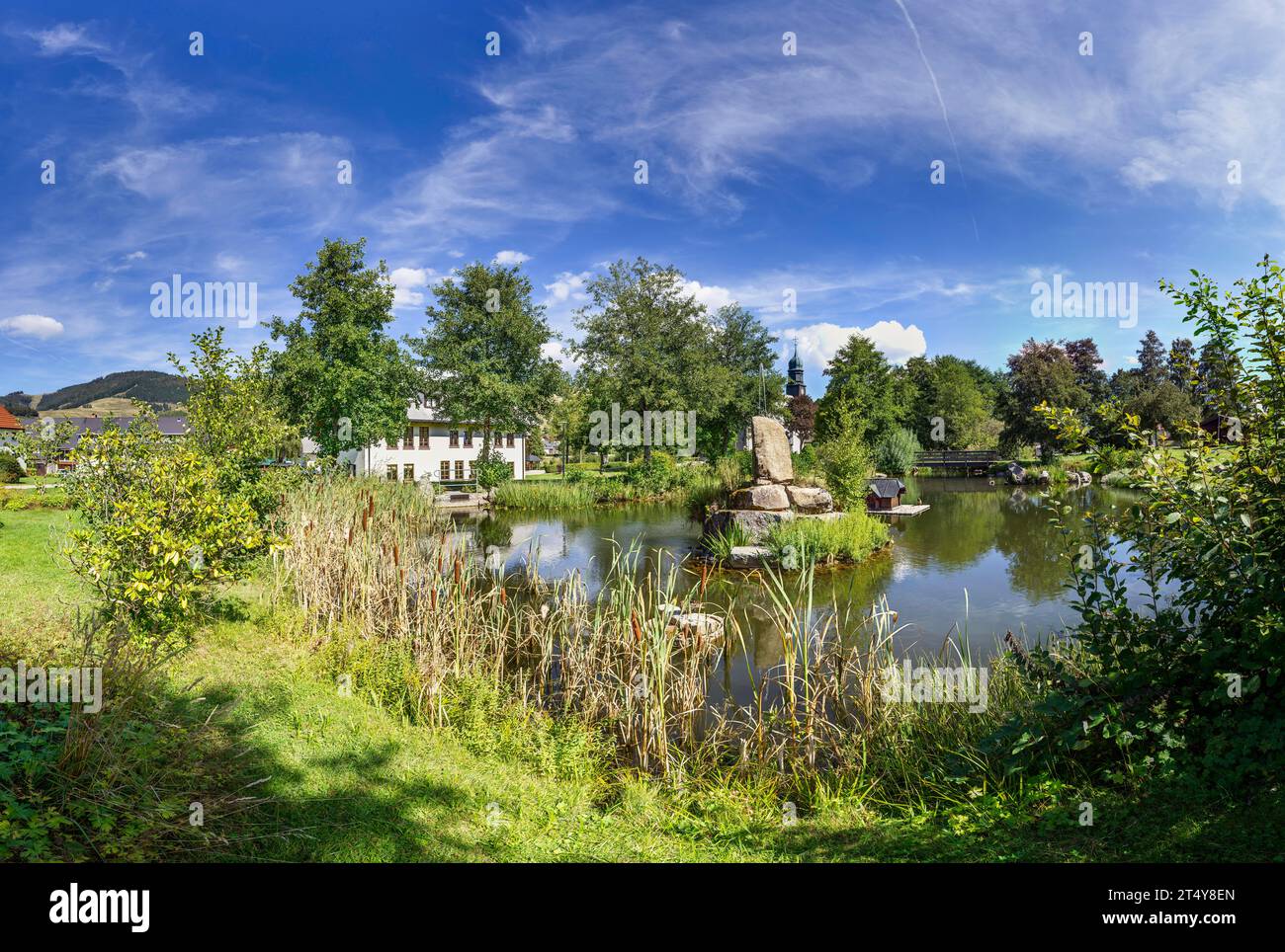 Spa park of Bernau in the Black Forest, Waldshut district, Baden ...