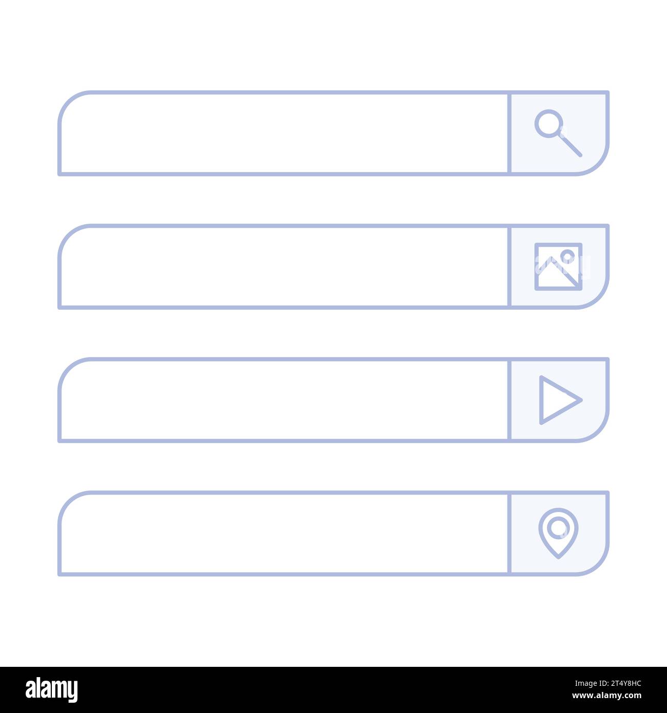 Interface text boxes Cut Out Stock Images & Pictures - Alamy