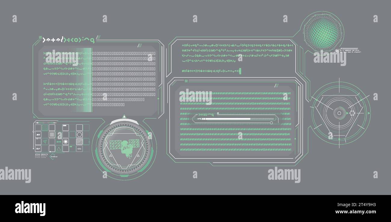 Design elements for infographic of sci-fi communication Stock Vector ...