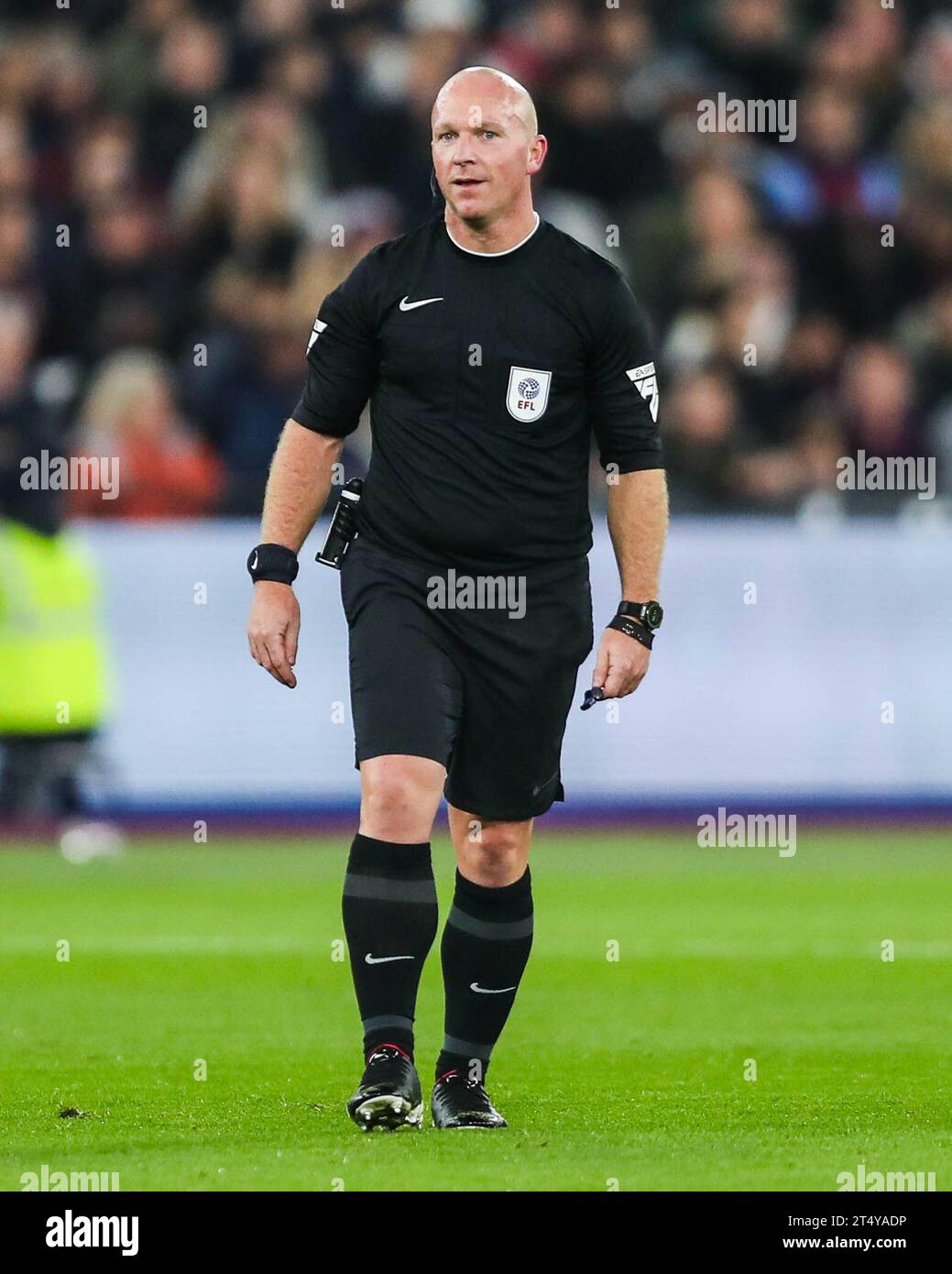 London, UK. November 1, 2023. Referee Simon Hooper during the West Ham ...