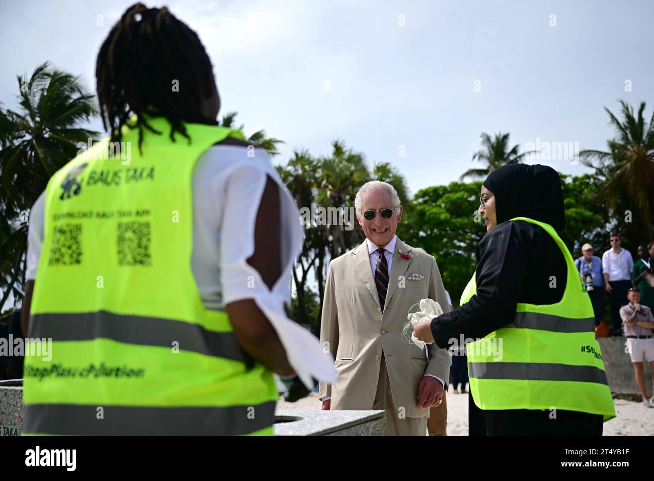 King Charles III meets members of Baus Taka Enterprise, a women and ...
