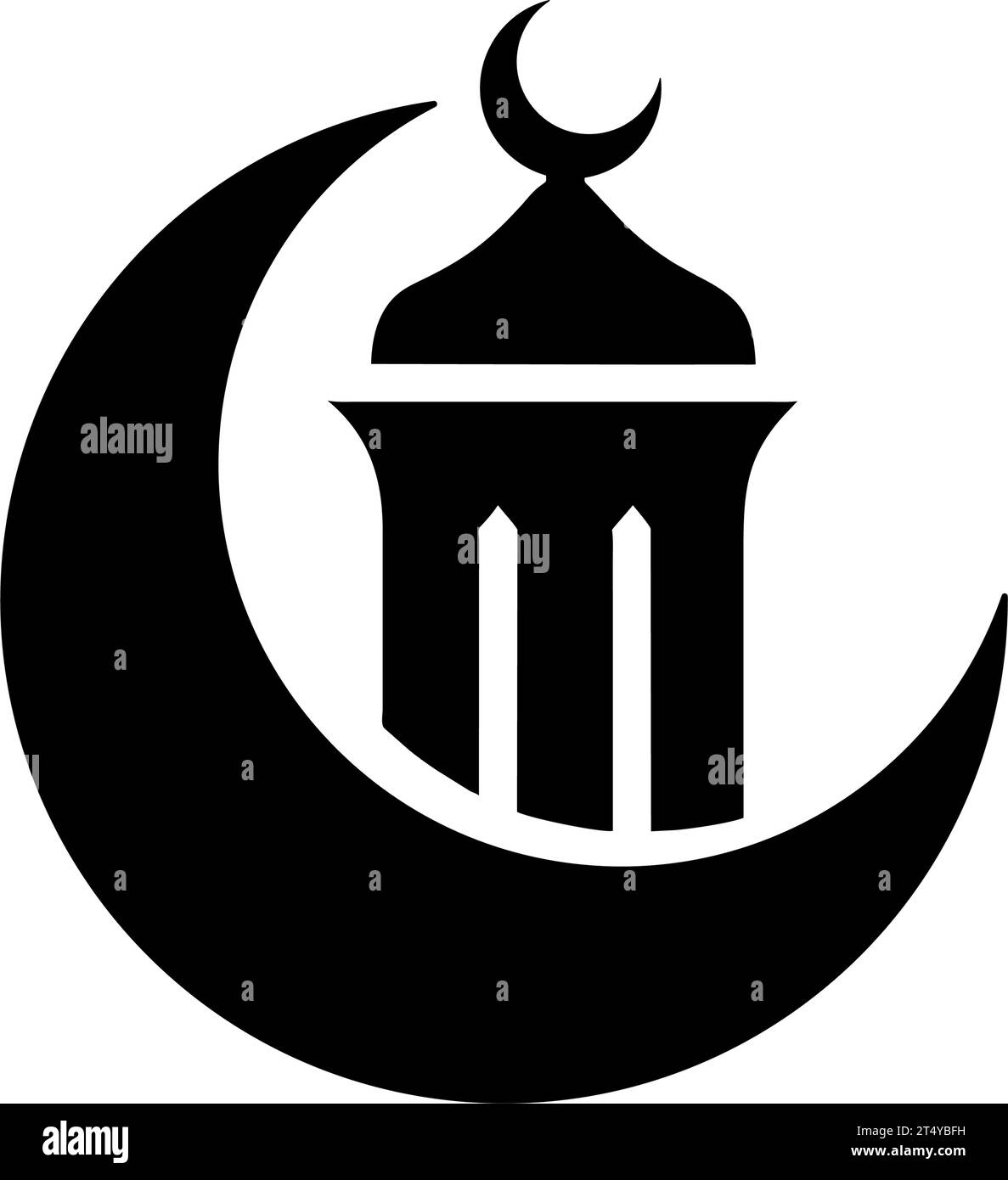 muslim lamp and moon Stock Vector Image & Art - Alamy