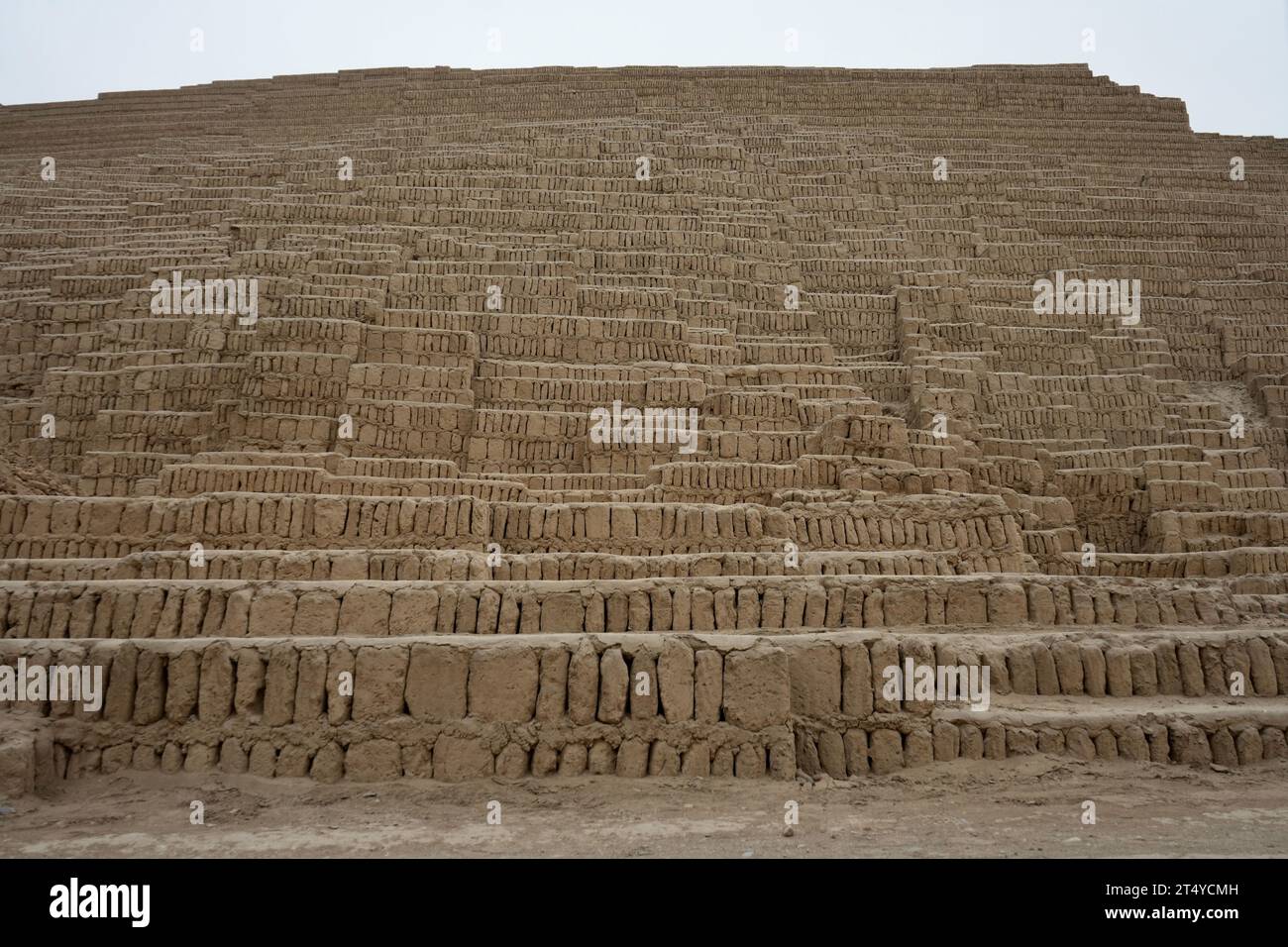 Huaca Pucllana, Mud bricks of the Ancient Peruvian Pyramid. Miraflores ...