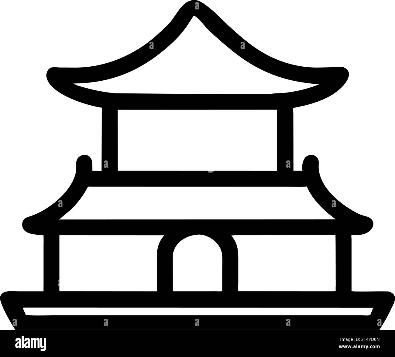 chinese temple icon illustration Stock Vector Image & Art - Alamy