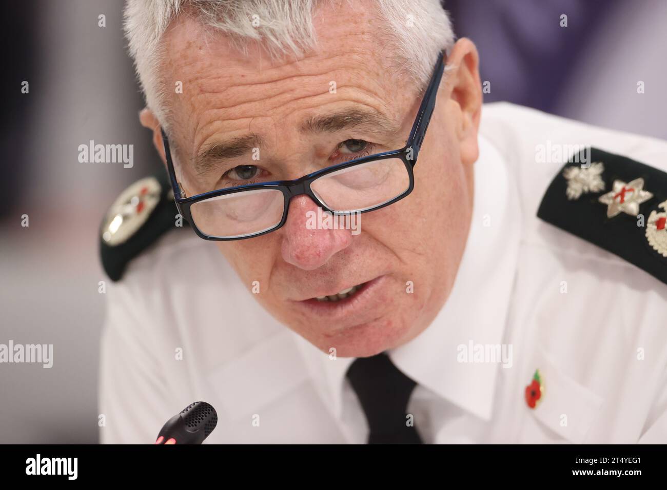 Interim PSNI Chief Constable Jon Boutcher during his first Northern ...