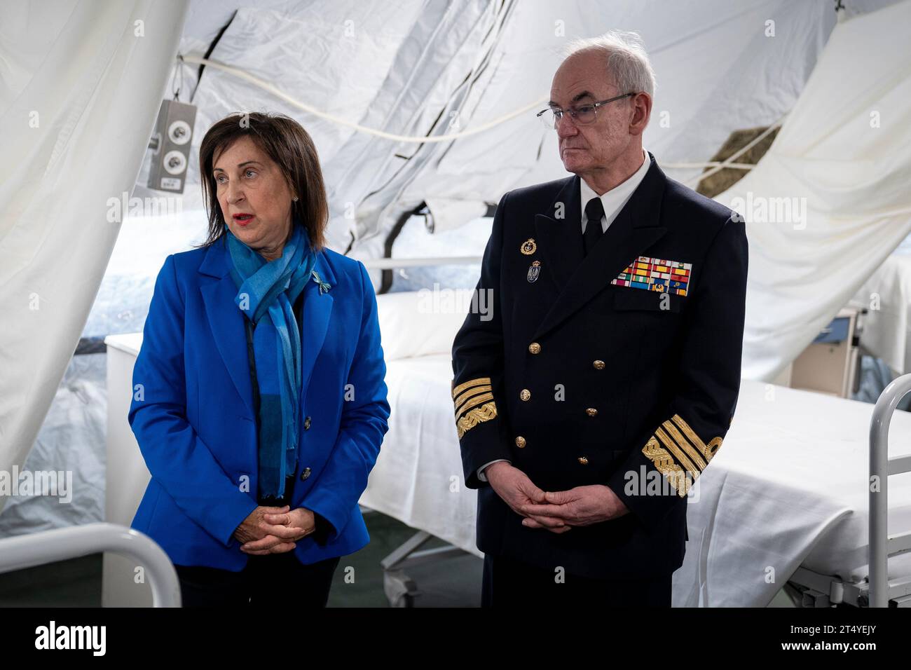 Acting Minister of Defense, Margarita Robles and the Chief of Defense ...