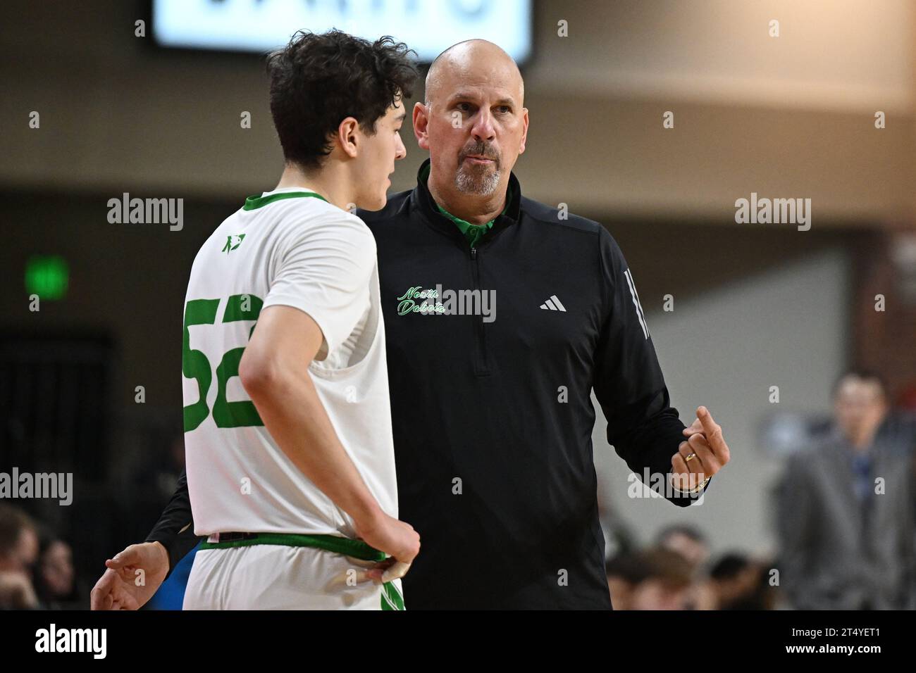 Grand Forks, USA. 01st Nov, 2023. North Dakota Fighting Hawks head ...