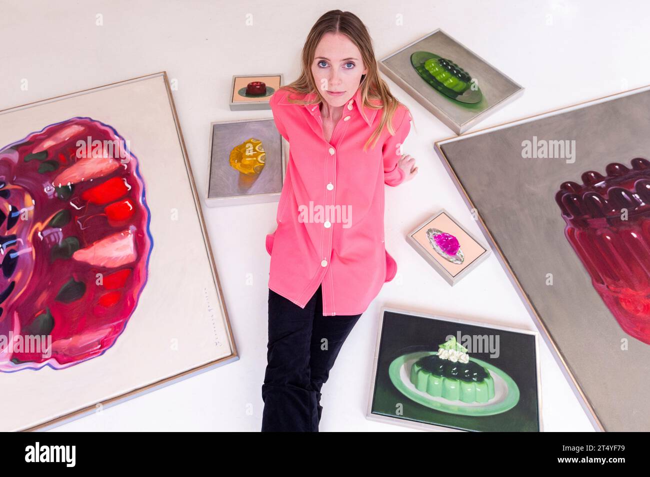 London, UK. 2 November 2023. Contemporary artist Florence Houston with ...