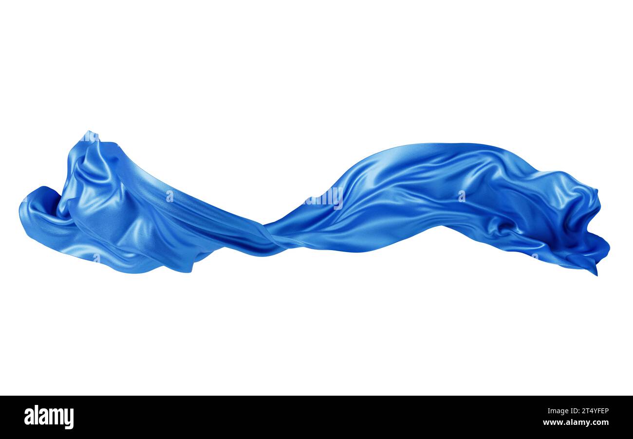 Flowing wave cloth 3d rendering Cut Out Stock Images & Pictures - Alamy
