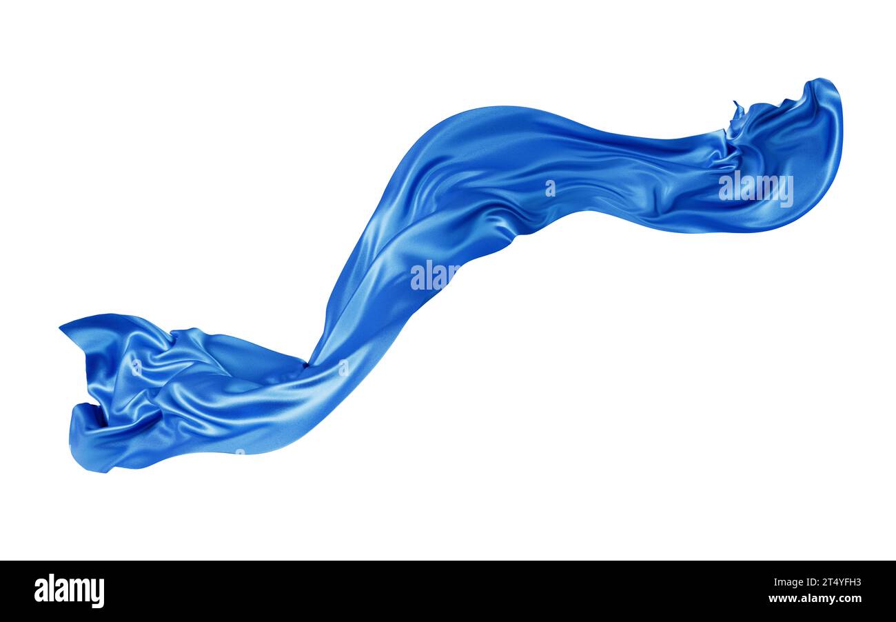 Flowing wave cloth curve line, 3d rendering. 3D illustration Stock ...