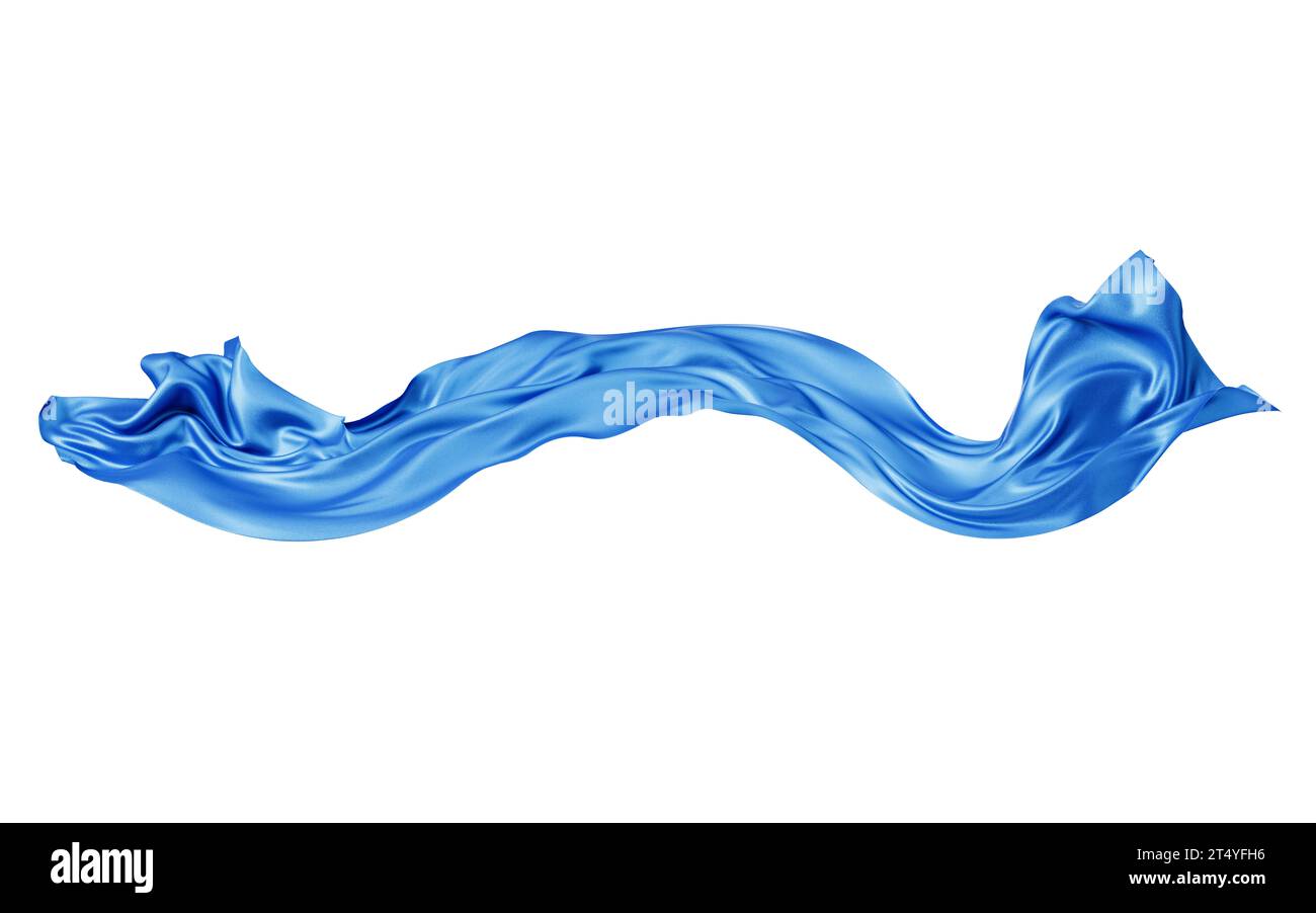Flowing wave cloth curve line, 3d rendering. 3D illustration Stock ...