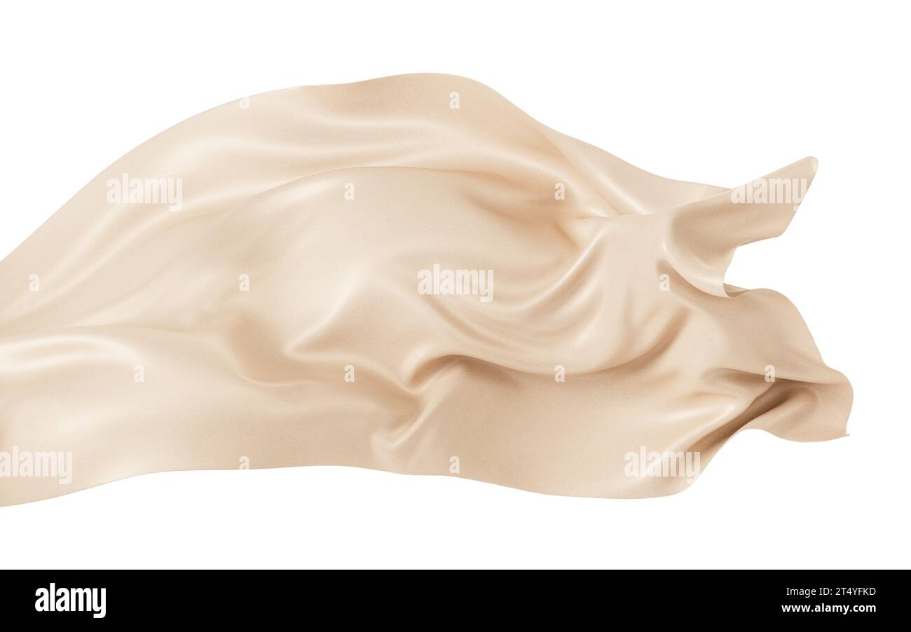 Flowing wave cloth background, 3d rendering. 3D illustration Stock ...