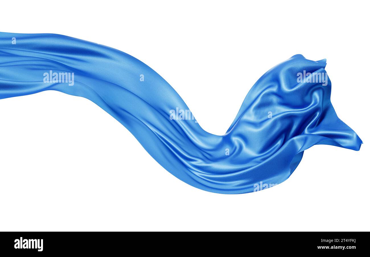 Flowing wave cloth curve line, 3d rendering. 3D illustration Stock ...