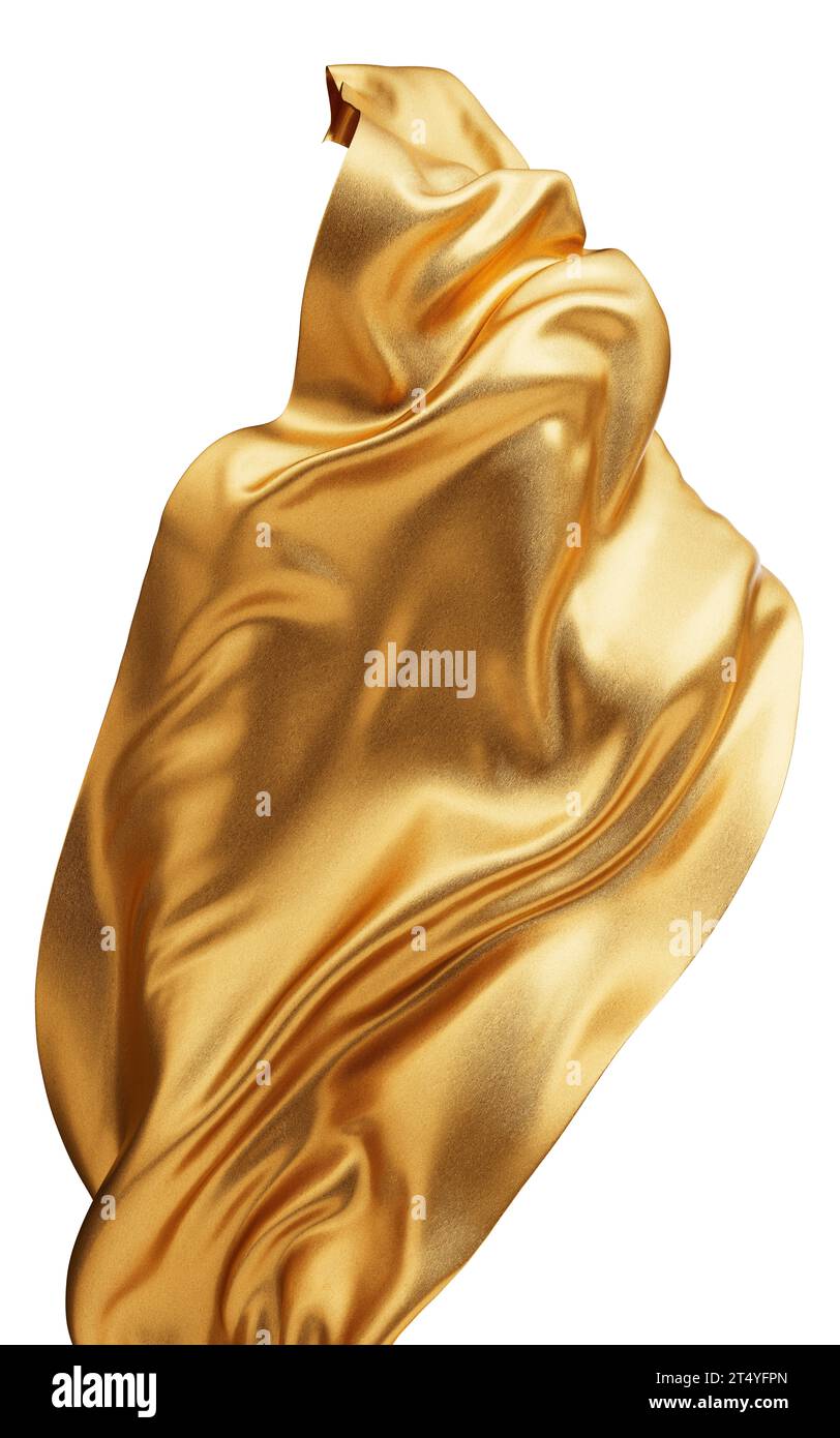 Flowing wave cloth 3d rendering Cut Out Stock Images & Pictures - Alamy