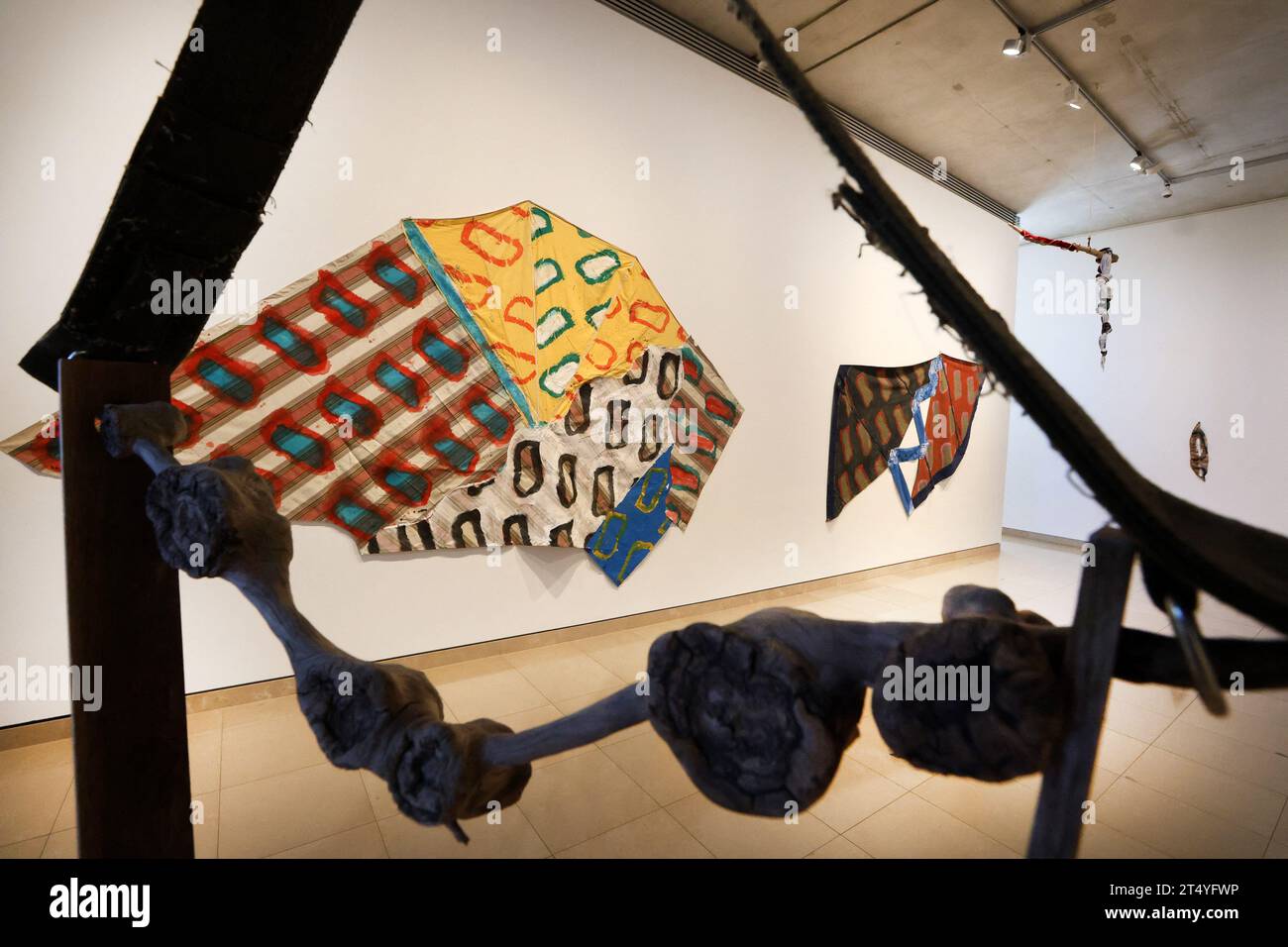 Nimes, France, October 31, 2023. The French artist and master of Support-Surfaces art Claude ...