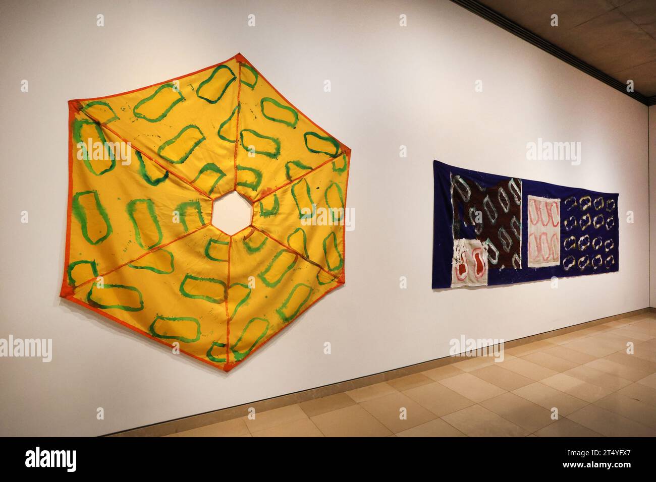 Nimes, France, October 31, 2023. The French artist and master of Support-Surfaces art Claude ...