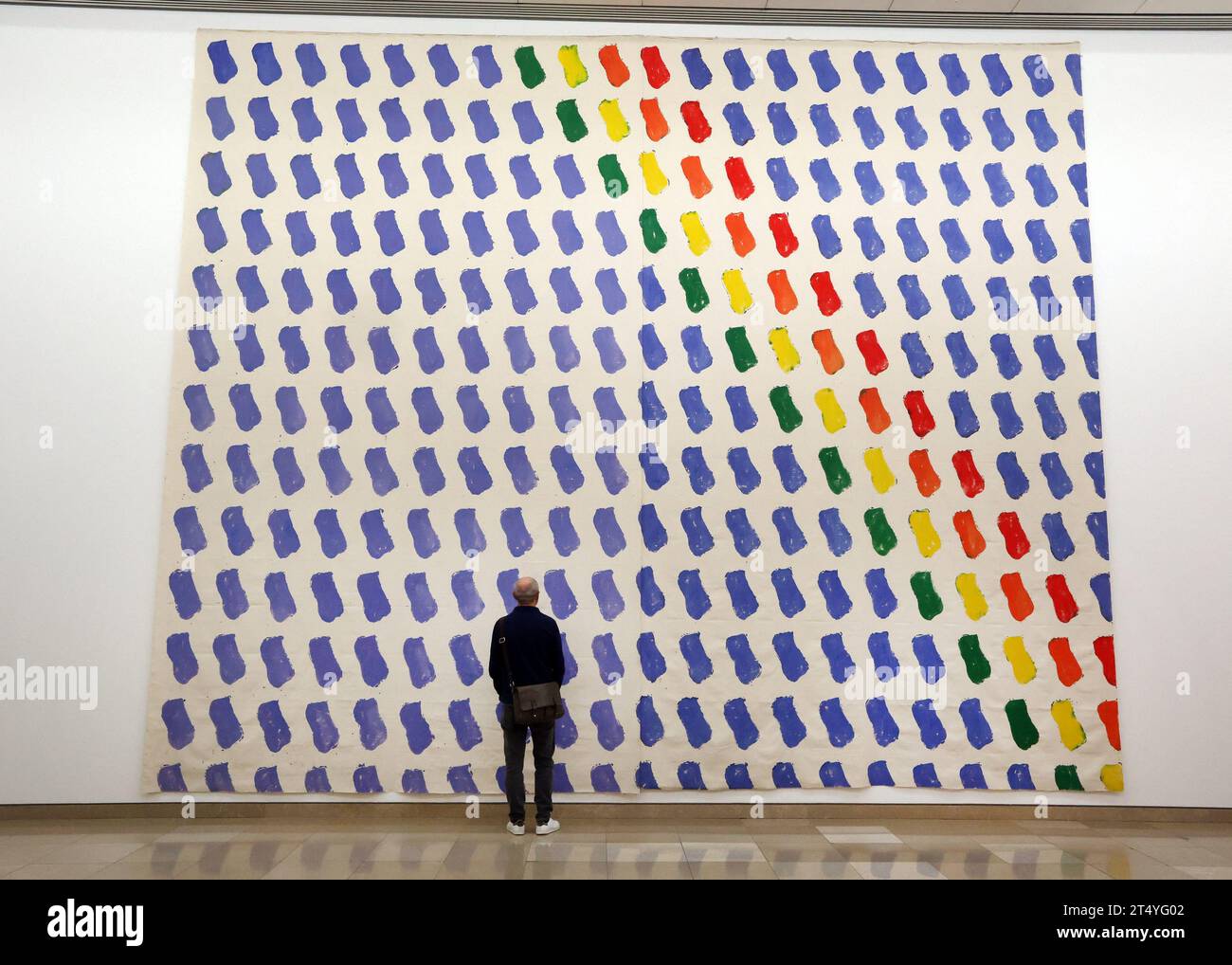 Nimes, France, October 31, 2023. The French artist and master of Support-Surfaces art Claude ...