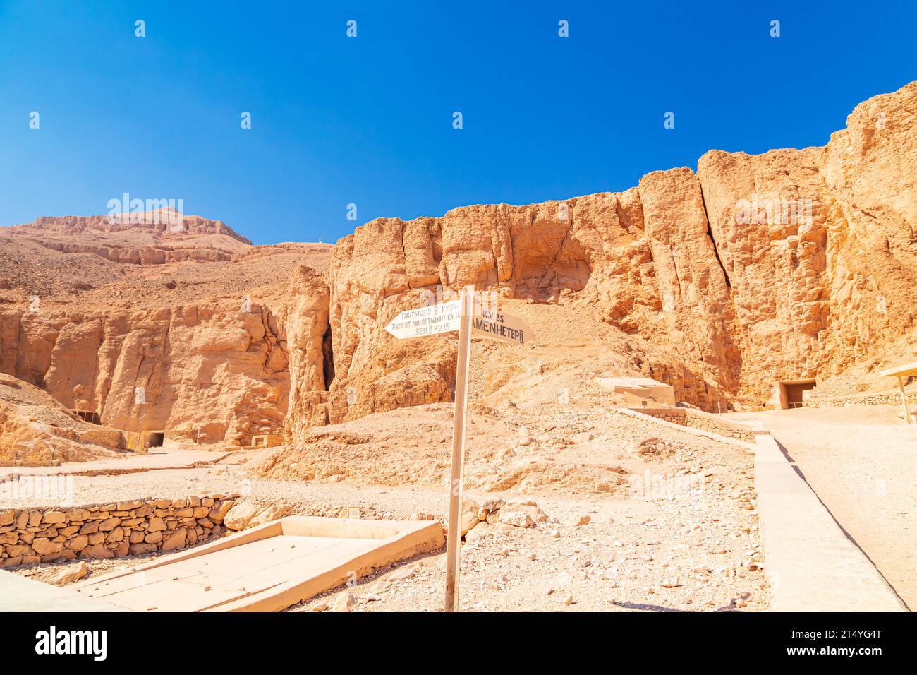 The famous Valley of the Kings is the location of the tombs of the ...