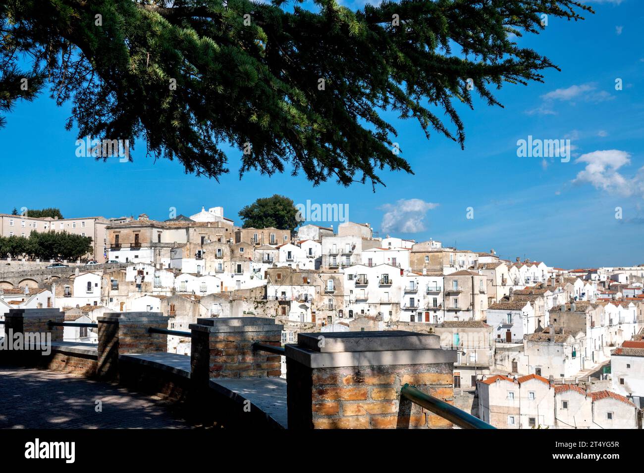 View over the Rione Grotte of Monte Sant'Angelo, Italy Stock Photo - Alamy