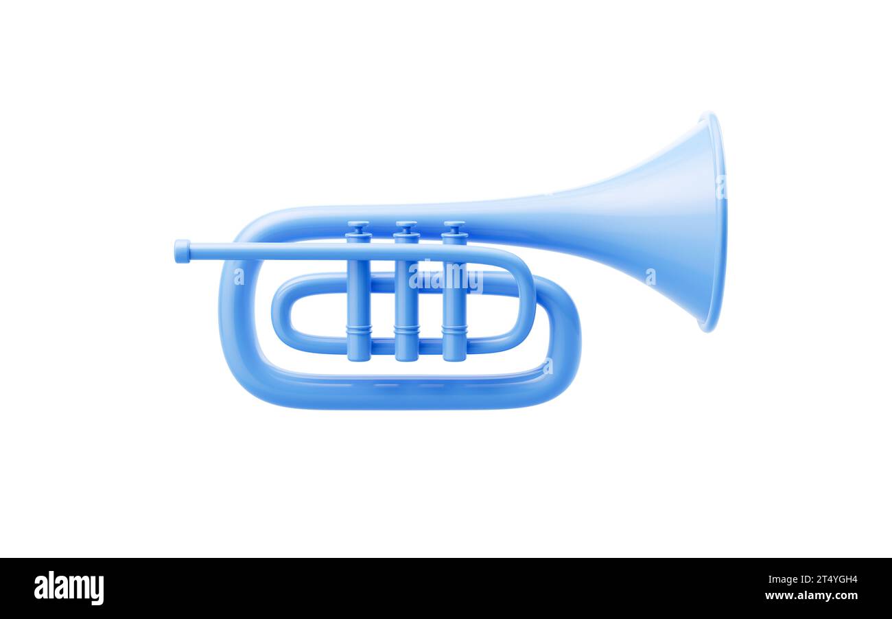 Isolated music instrument, 3d rendering. 3D illustration Stock Photo ...