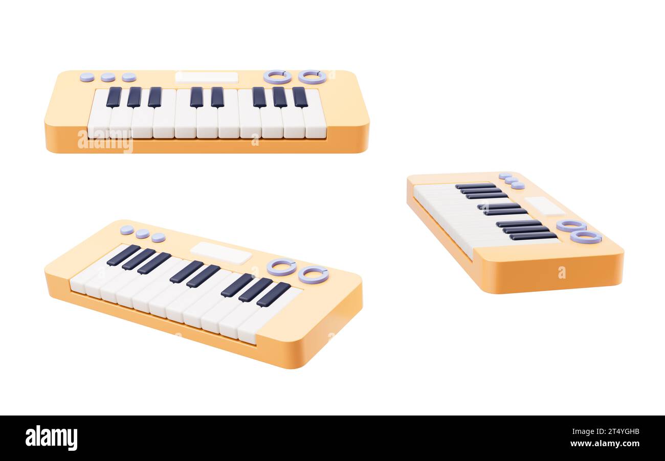 Isolated music instrument, 3d rendering. 3D illustration Stock Photo ...