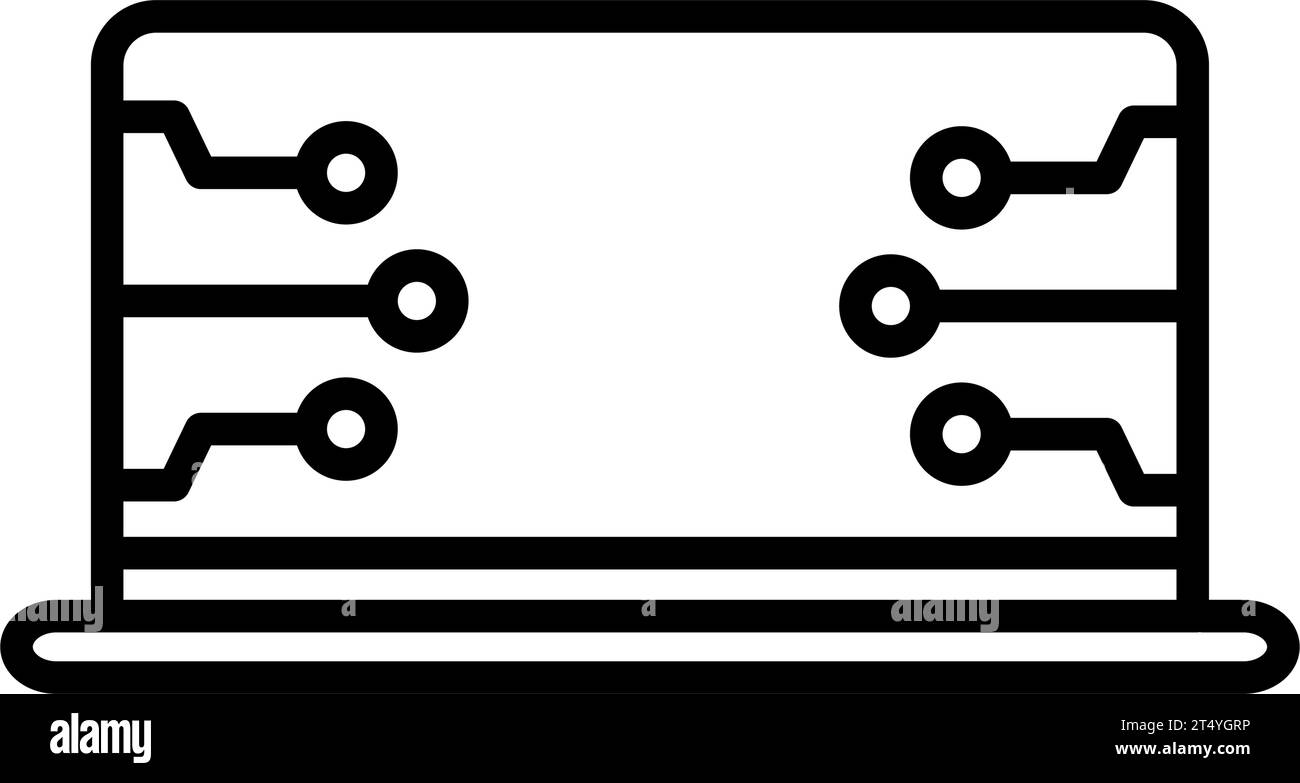 ai technology laptop Stock Vector Image & Art - Alamy
