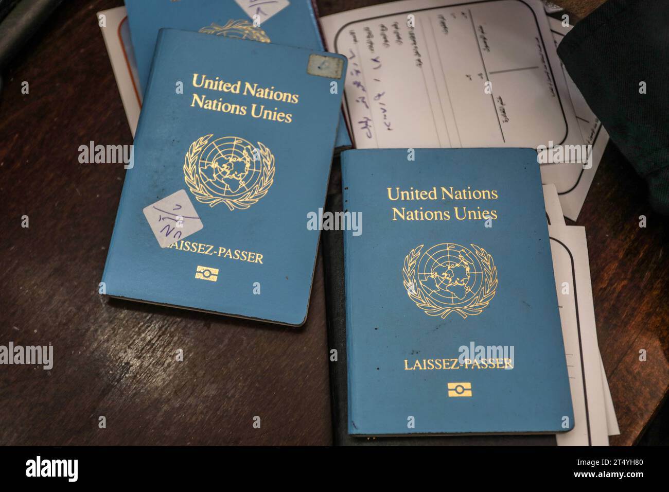 Rafah, Palestinian Territories. 02nd Nov, 2023. Diplomatic travel ...