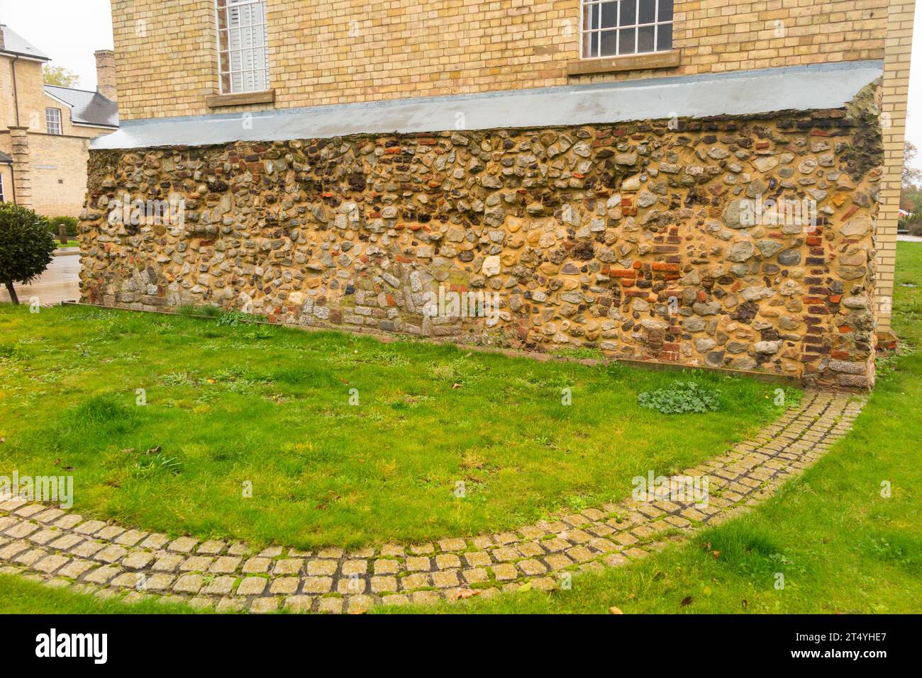 Section of original stone & brick 'Spina' wall of the Roman Circus ...