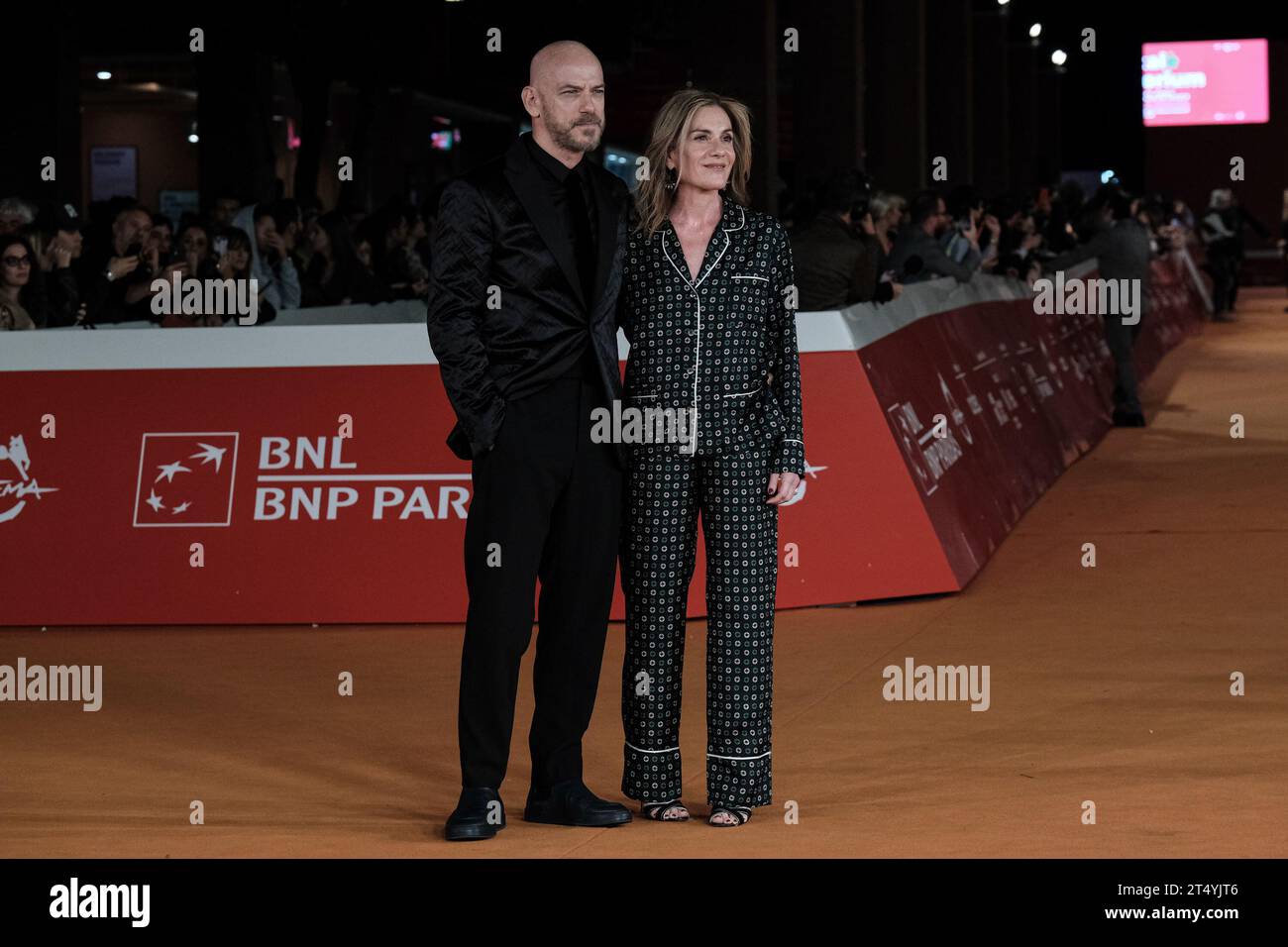 Rome, Italy. 29th Oct, 2023. Filippo Nigro (L) and Gina Gardini (R ... Rome, Italy. 29th Oct, 2023. Filippo Nigro (L) and Gina Gardini (R ...