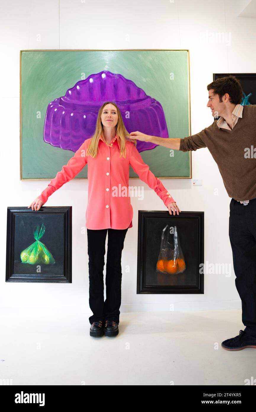 London, UK. 2nd Nov, 2023. Artist Florence Houston, a classically ...