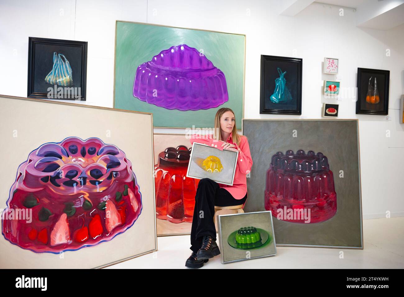 London, UK. 2nd Nov, 2023. Artist Florence Houston, a classically ...