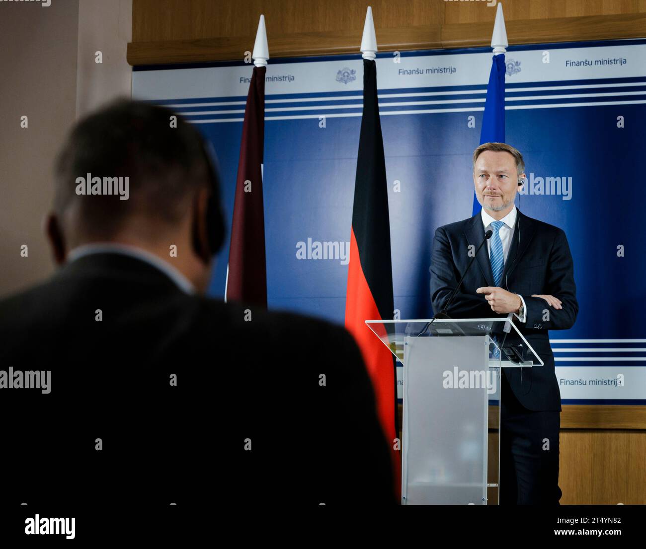 Riga, Lettland. 02nd Nov, 2023. Christian Lindner (FDP), Federal ...