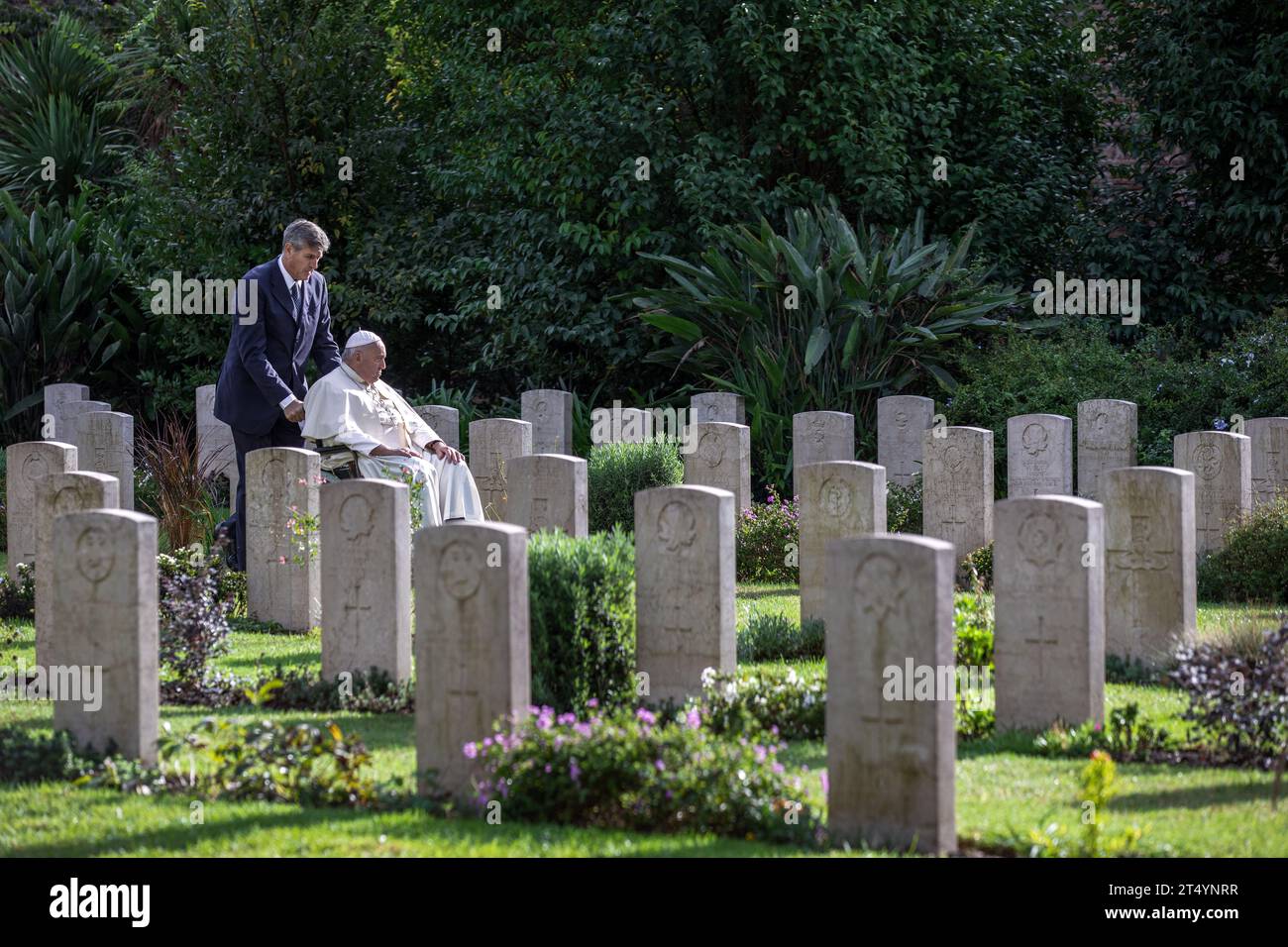 Rome, Italy, 2 November 2023. Pope Francis leads a Mass for all dead ...