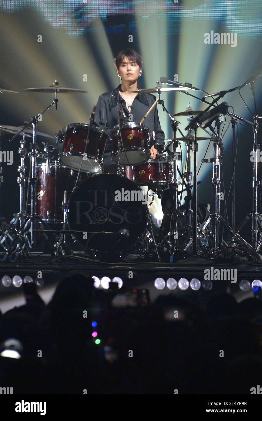 MIAMI , FLORIDA - OCTOBER 31: Lee Ha-joon of Korean indie rock band THE ...