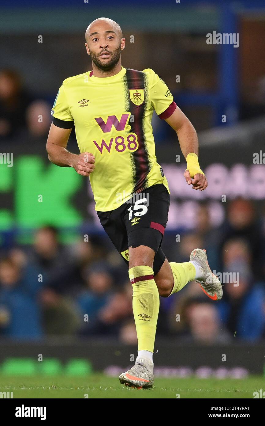 Liverpool, UK. 1st Nov, 2023. Nathan Redmond of Burnley during the ...