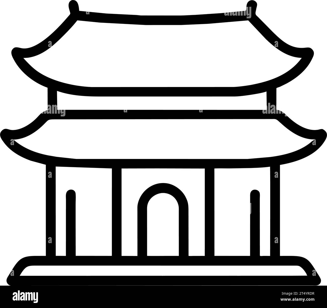 chinese temple icon Stock Vector Image & Art - Alamy