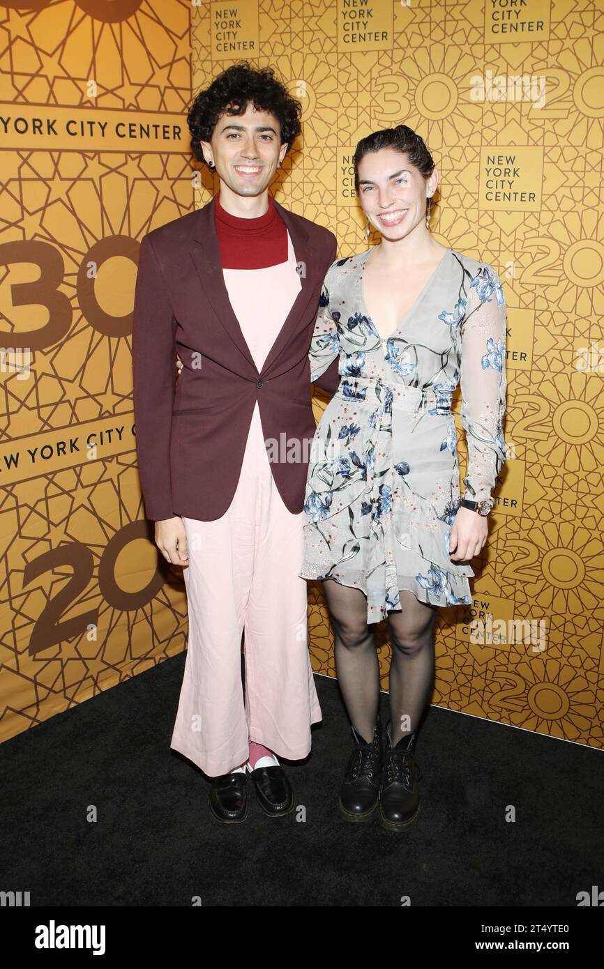New York, United States. 01st Nov, 2023. Caleb Teicher and Aria Roach ...
