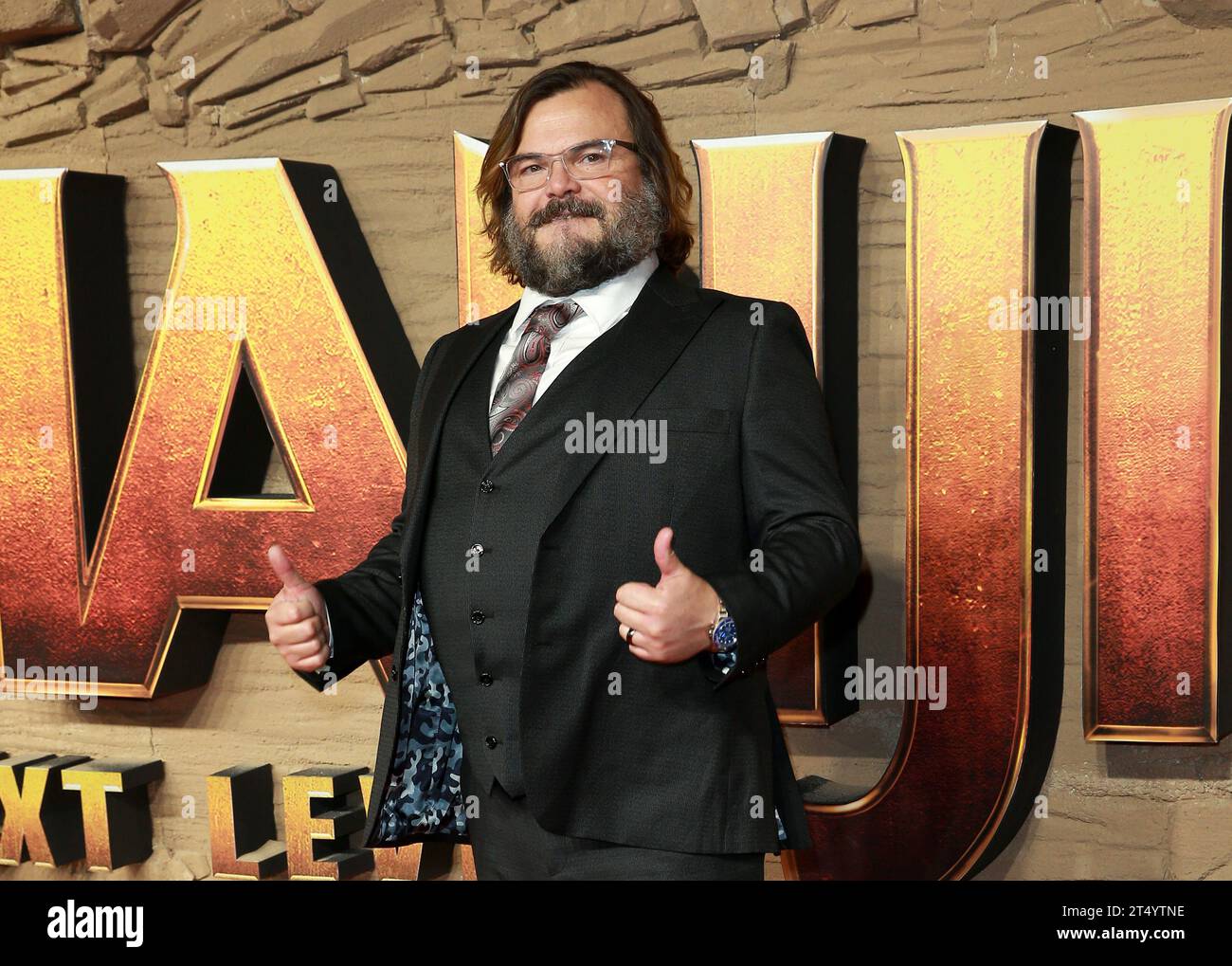 Jack Black attends the UK Premiere of "Jumanji: The Next Level" at ...