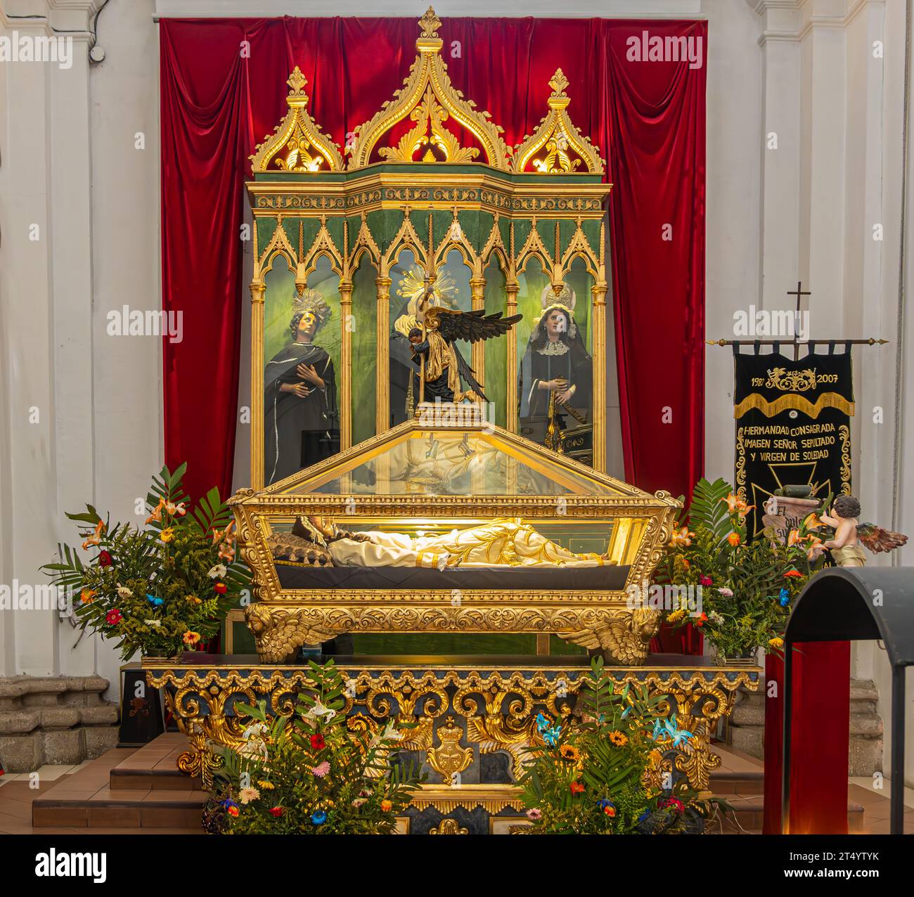Guatemala, La Antigua - July 20, 2023: Brotherhood of Consecrated Image ...