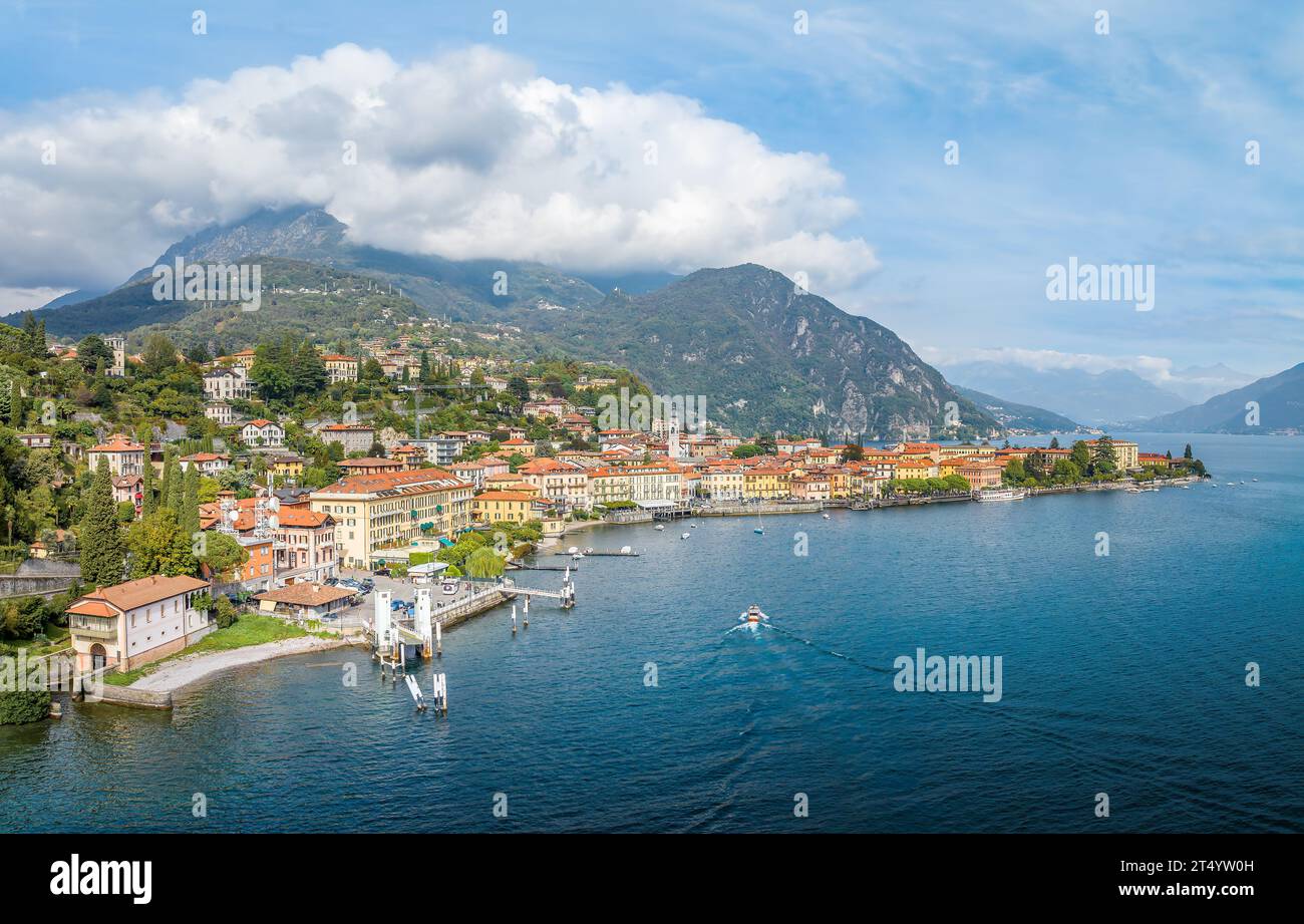 Landscape with Menaggio town at Como lake region, Italy Stock Photo - Alamy