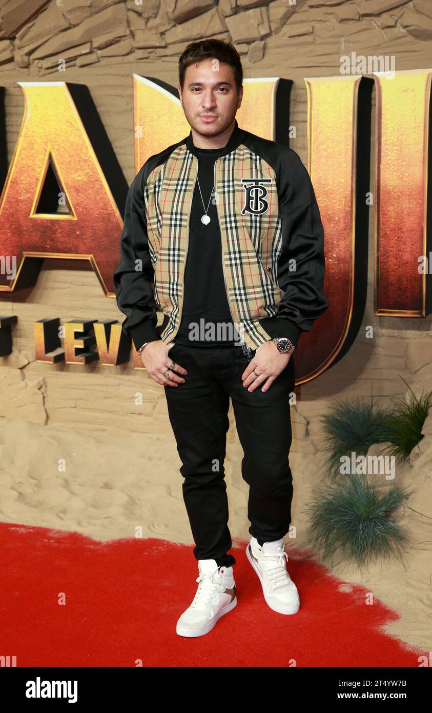 Jonas Blue attends the UK Premiere of "Jumanji: The Next Level" at ...