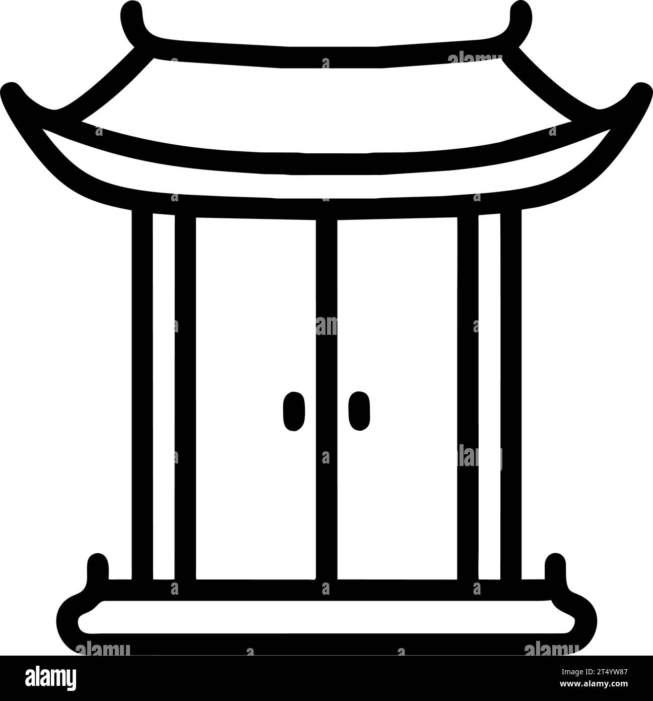 chinese door palace icon Stock Vector Image & Art - Alamy