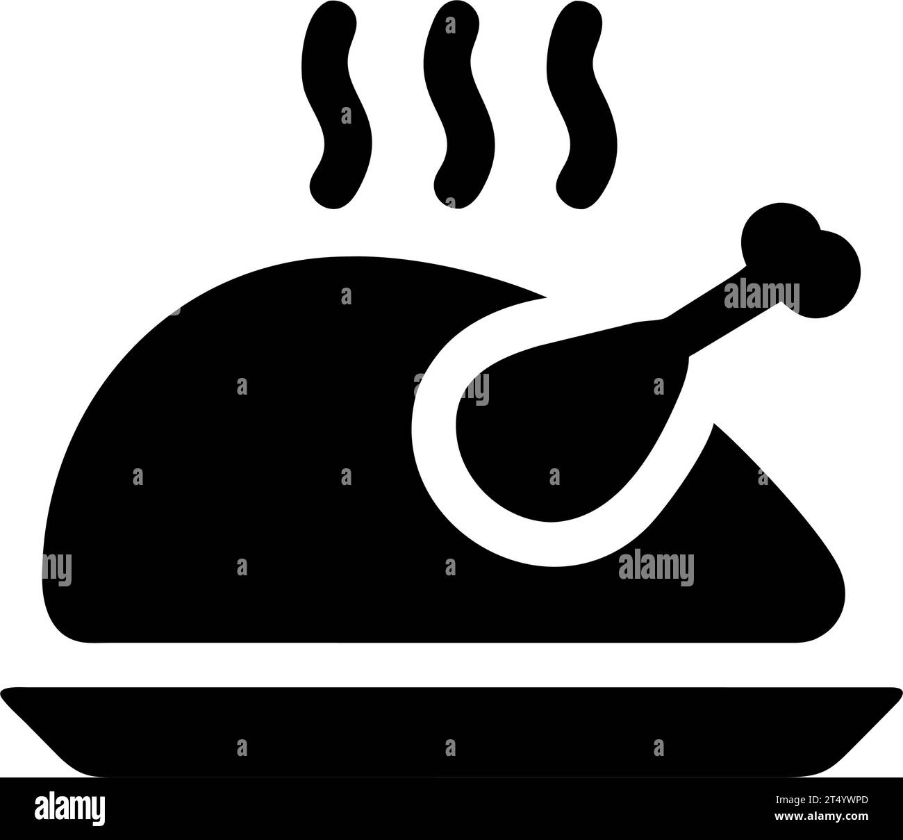 Cooked whole turkey silhouette hi-res stock photography and images - Alamy