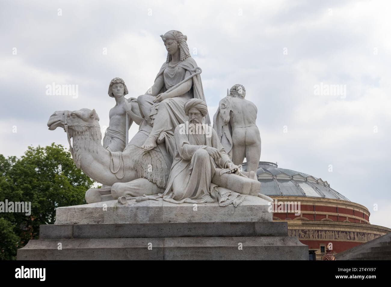 Africa by William Theed, Junior. 1886. Marble. Albert Memorial. Architect: Sir George Gilbert ...