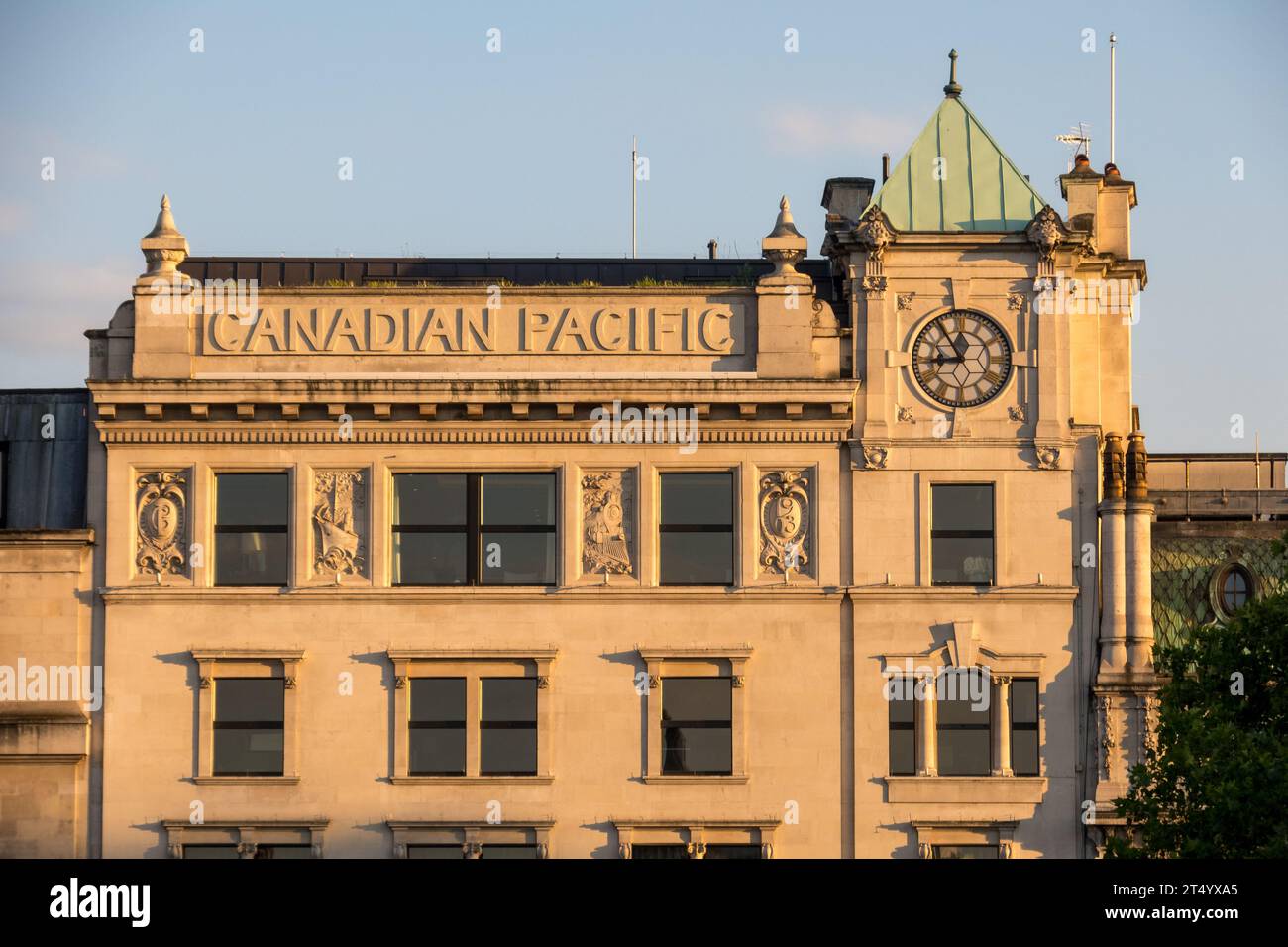 Canadian Pacific Building in late afternoon, Trafalgar Square, London ...