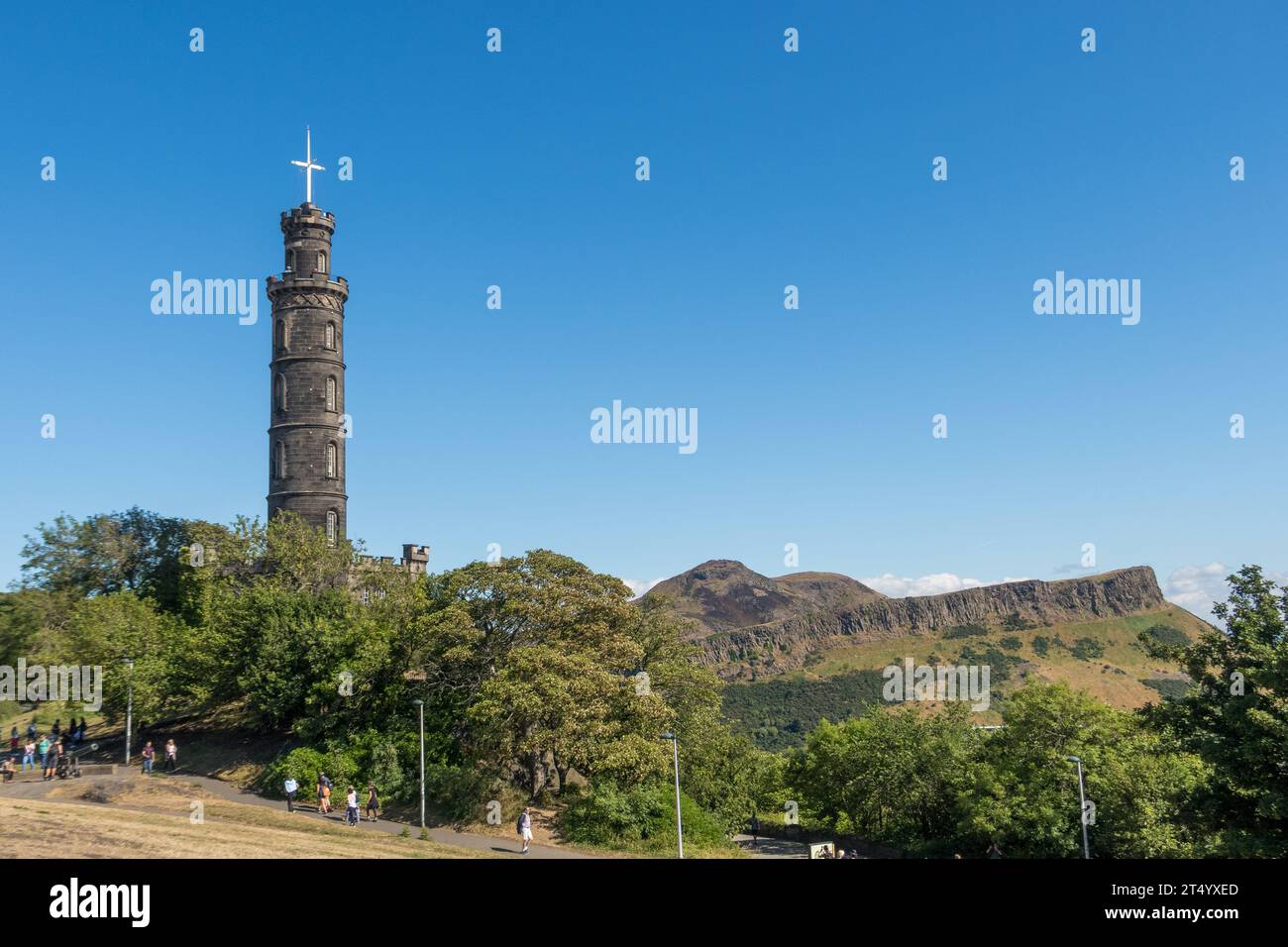 The Nelson Monument is a commemorative tower in honour of Vice Admiral ...
